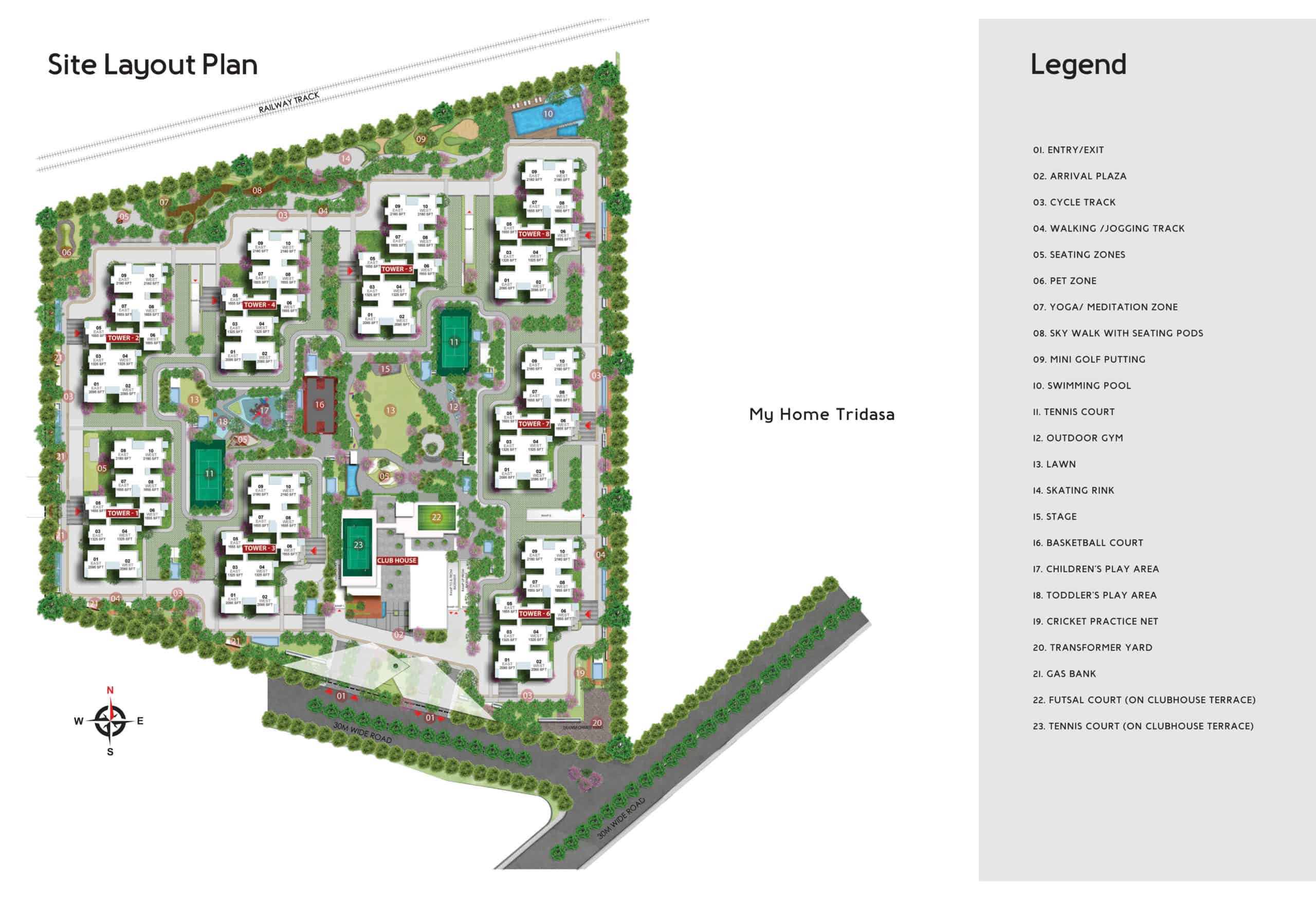 Premium Lifestyle 2, 2.5 & 3 BHK apartments in Tellapur | My Home Vipina